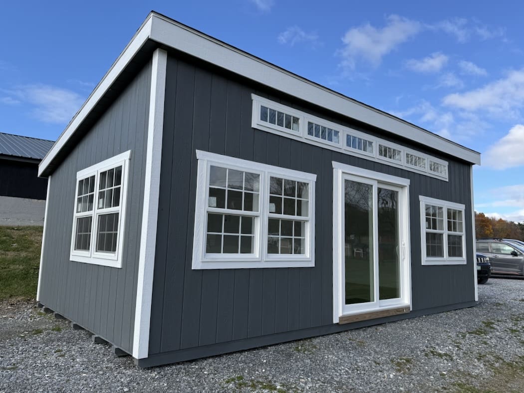 Colonial Lean To Studio Accessory Building 14' x 24' | Livingston Farm ...